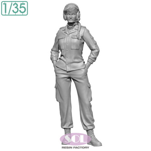 SOLMODEL MM962 Bundeswehr Tank Female Crew (Beret Type)