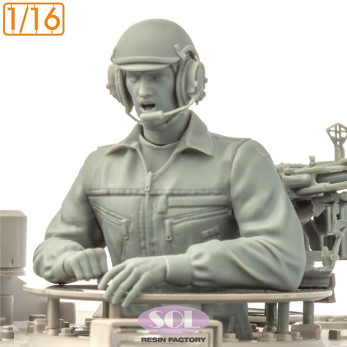 SOLMODEL MM912 Bundeswehr Tank Loader for Leopard 2A7 (Half-Figure for Das Werk Kits)