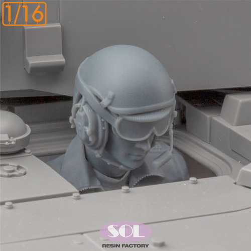 SOLMODEL MM913 Bundeswehr Tank Driver for Leopard 2A7 (Half-Figure for Das Werk Kits)