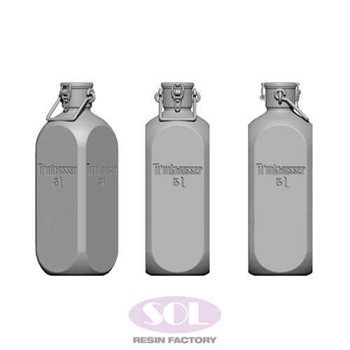 SOLMODEL MM748 German WWII 5L Drinking Water Bottles (3 pcs / 3D-Printed)