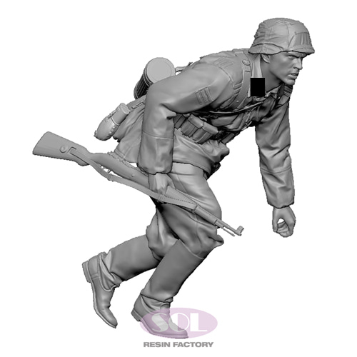 SOLMODEL MM752 German WWII Waffen SS Infantry with Kar98k