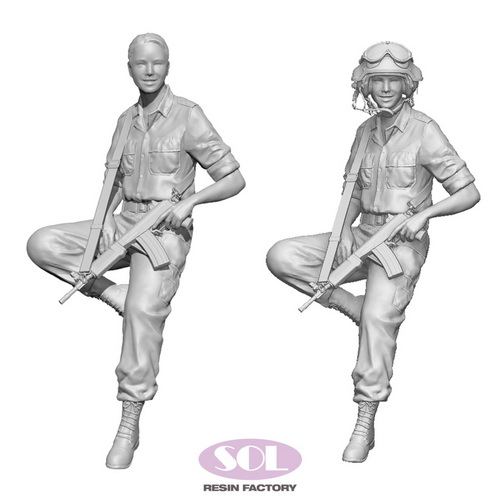 SOLMODEL MM816 IDF Female Tankers (2 Figures / 3D-Printed)
