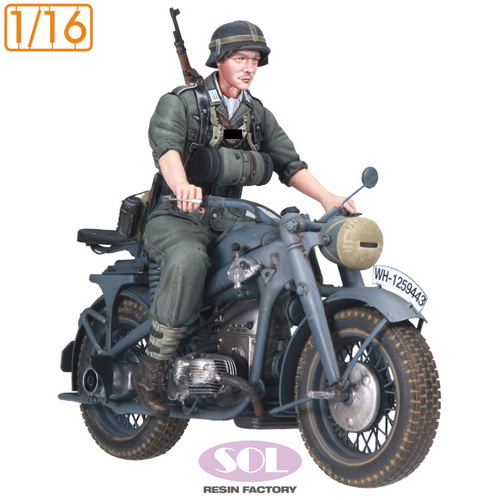 SOLMODEL MM836 German WWII KS750 with Rider (3D-Printed)