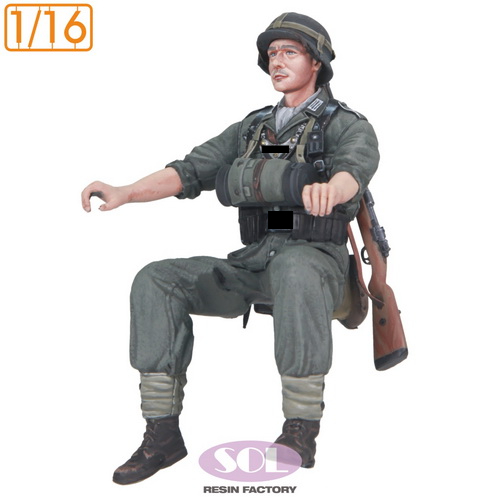 SOLMODEL MM837 German WWII Zundapp KS750 - Rider (3D-Printed)