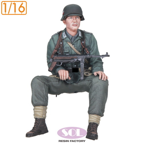 SOLMODEL MM838 German WWII Zundapp KS750 - Rider 2 (3D-Printed)
