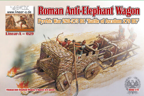 Linear-A 029 Roman Anti-Elephant Wagon (3D-Printed)