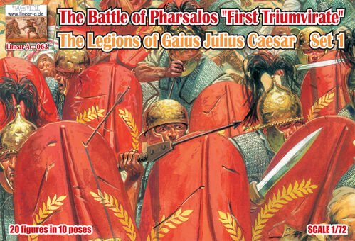 Linear-A 063 The Battle of Pharsalos 'First Triumvirate' - The Legions of Gaius Julius Caesar Set 1 (3D-Printed)