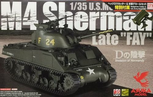 Asuka model 35-032 Medium Tank M4 Sherman late "FAY"