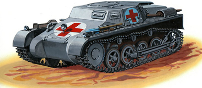 Attack 72871 German II WW PzKpfw I Ausf.A - Ambulance
