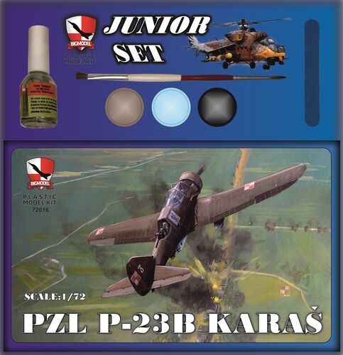 Big Model JS72016 PZL P-23B Karaś - Junior Set