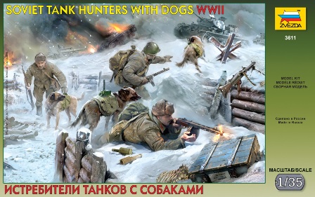 Zvezda 3611 Soviet Tank Hunters with dogs (1941-1943)