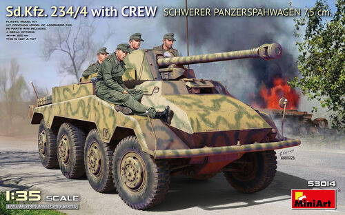 MiniArt 53014 Sd.Kfz. 234/4 Schwerer Panzerspahwagen 7,5 cm with Crew