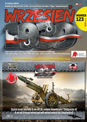 First to Fight PL123 Ciężkie Działo Piechoty 15cm sIG 33 Z Kołami Drewnianymi I Stielgranate 42