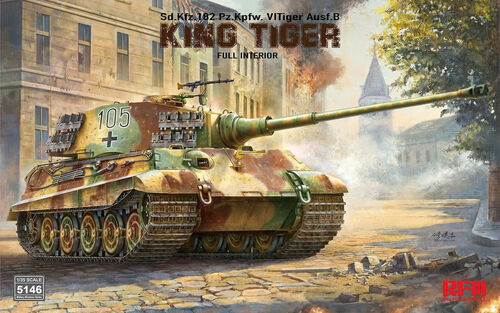 Rye Field Model RM-5146 Sd.Kfz.182 Pz.Kpfw. VI Tiger Ausf.B King Tiger Full Interior