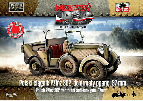 First to Fight PL122 Polish PZInż 302 Tractor For Anti-Tank Gun. 37mm