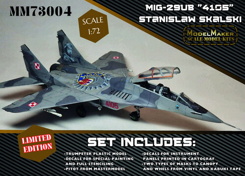 Model Maker Decals MM73004 MiG-29UB '4105' Stanisław Skalski