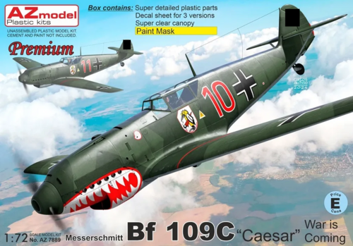 AZ-Model 7889 Messerschmitt Bf 109C 'Caesar' War Is Coming