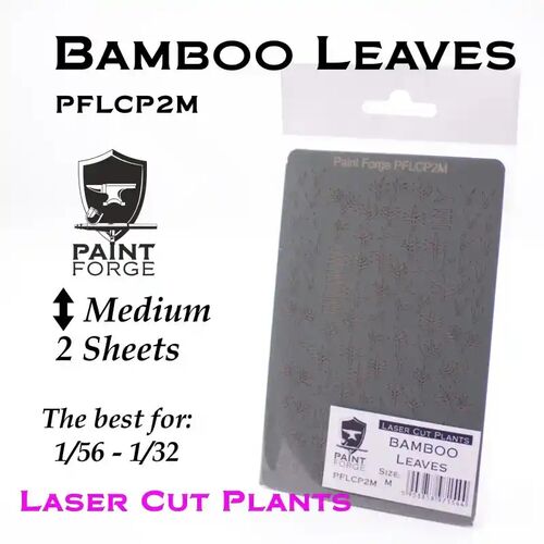 Paint Forge PFLCP2M Laser Cut Plants Bamboo Leaves Medium
