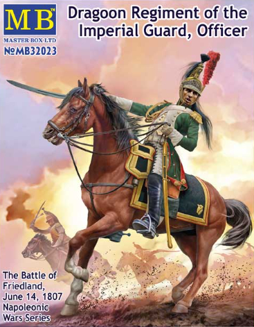 Master Box 32023 Dragoon Regiment Of The Imperial Guard - The Battle Of Friedland, June 14, 1807, Officer (Napoleonic Wars Series)