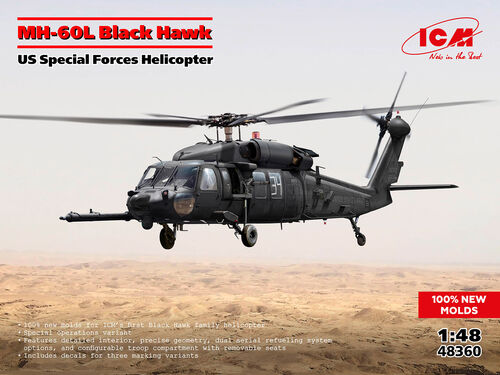ICM 48360 MH-60L Black Hawk - US Special Forces Helicopter
