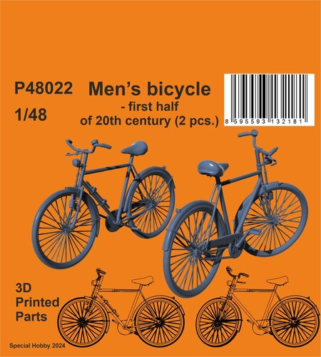 CMK P48022 Men's Bicycle - First Half Of 20th Century (2pcs)