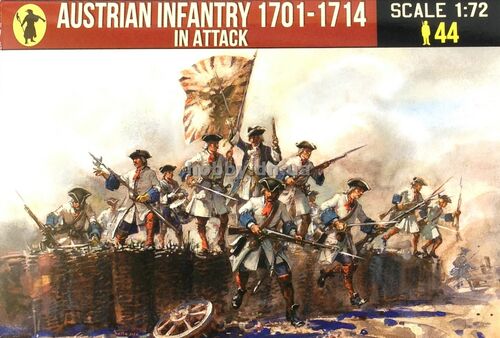 Strelets-R 26172 Austrian Infantry in Attack (War of Spanish Succession 1701-1714)