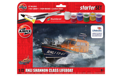 Airfix 55015 RNLI Shannon Class Lifeboat Starter Set (New Tooling)