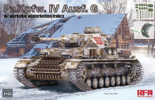 Rye Field Model RM-5102 Pz.Kpfw. IV Ausf. G With Workable Winterketten Tracks
