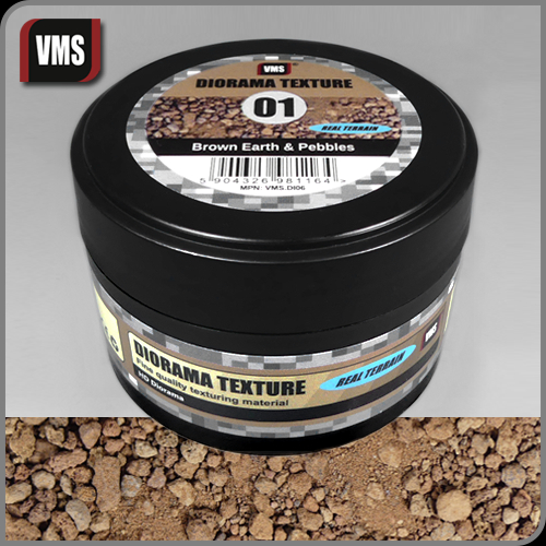 VMS DI06 Diorama Texture No. 1 Brown Earth And Pebbles (100ml)