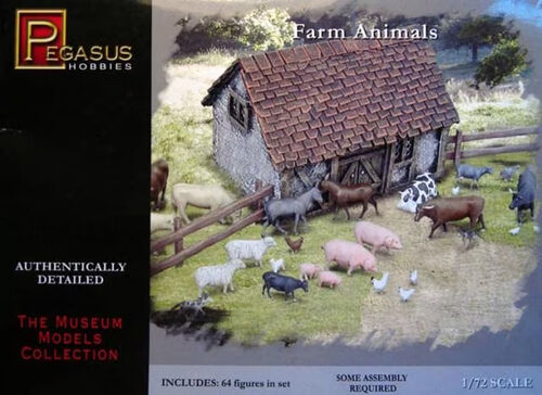 Pegasus 7052 Farm Animals (64 figures)