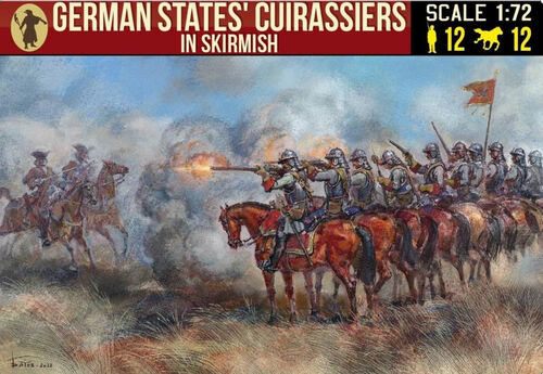 Strelets-R 26872 German States Cuirassiers in Skirmish (War of the Spanish Succession 1701-1714)