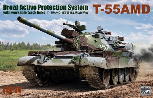 Rye Field Model RM-5091 T-55AMD Drozd Active Protection System (With Workable Track Links)