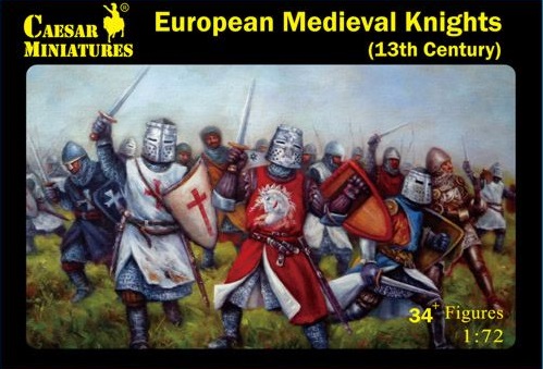 Caesar Miniatures H087 European Medieval Knights (13th Century)