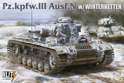 Takom 8011 Pz.Kpfw.III Ausf.N w/ Winterketten