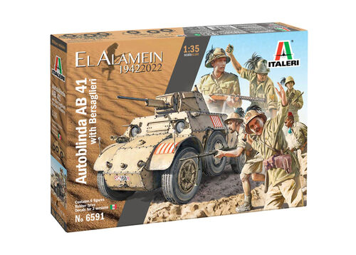 Italeri 6591 Autoblinda AB 41 with Bersaglieri El Alamein