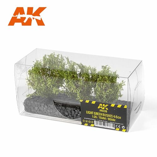 AK-Interactive 8216 Light Green Bushes 4-6CM