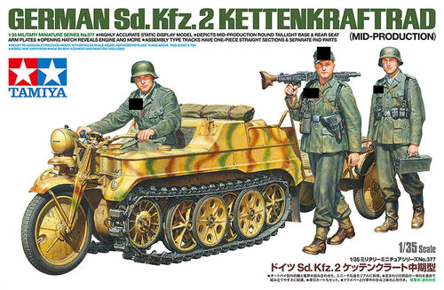 Tamiya 35377 German Sd.Kfz.2 Kettenkraftrad (Mid-Production)