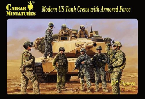 Caesar Miniatures H103 Modern US Tank Crews with Armored Force