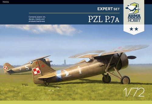Arma Hobby 70006 PZL P.7a Expert Set z malowaniami przedwojennymi
