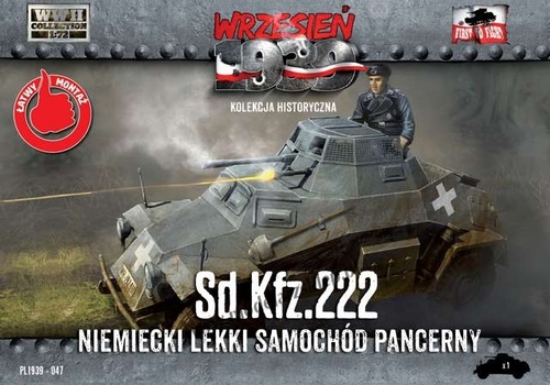 First to Fight PL047 Sd.Kfz.222 Niemiecki lekki samochód pancerny