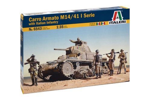 Italeri 6543 Carro Armato M14/41 w/infantry