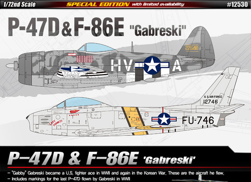 Academy 12530 P-47D & F-86E "Gabreski"