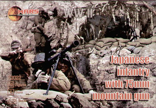 Mars 72022 Japanese (WWII) Infantry with 75mm mountain gun