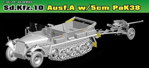 Dragon 6732 Sd.Kfz.10 Ausf.A w/5cm Pak 38