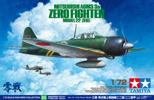 Tamiya 60785 Mitsubishi A6M3/3a Zero Fighter Model 22 (Zeke)