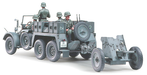 Tamiya 35259 Krupp Protze 1 ton (6x4) Kfz.69 TOWING TRUCK with 3.7cm Pak