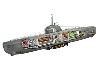 Revell 05078 Deutsches U-Boot Typ XXI mit Interieur