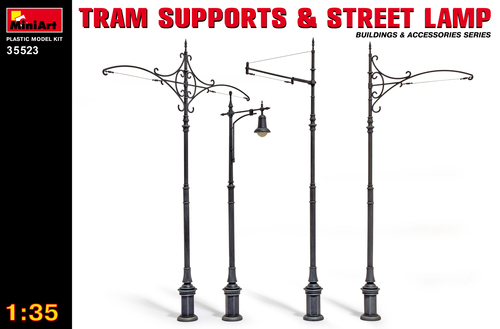 MiniArt 35523 Tram supports and street lamp