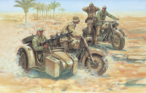 Italeri 6121 WWII German Motorcycles