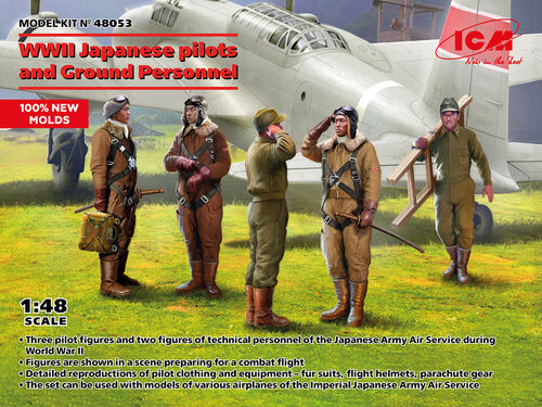 ICM 48053 Japanese WWII Pilots and Ground Personnel (100% new molds)